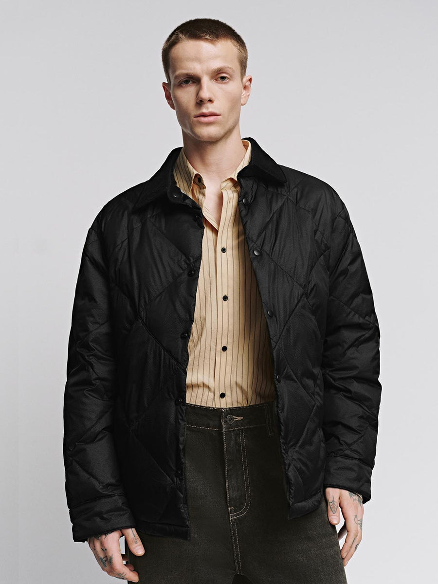 Collared Puffer Padded Jackets – URBAN REVIVO