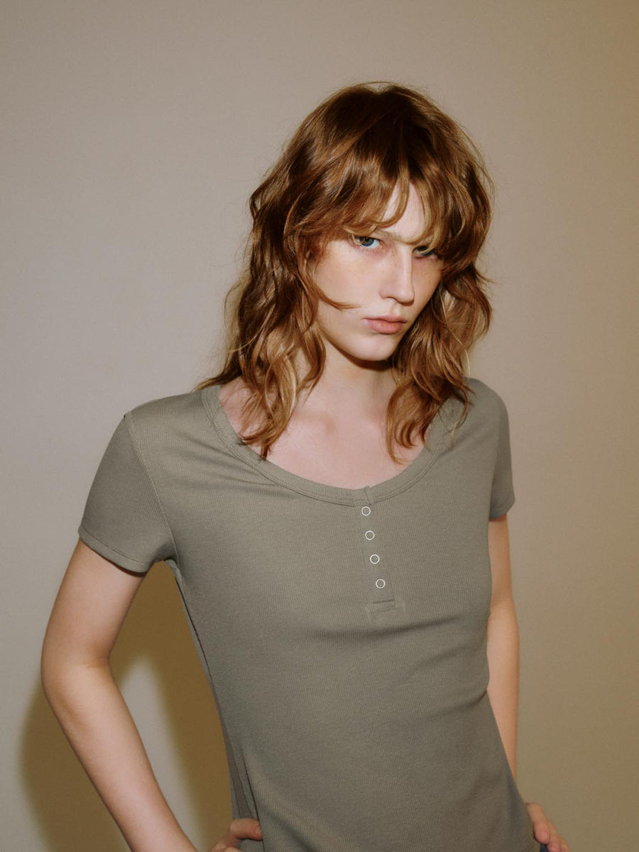 Button Half Placket T-Shirts – URBAN REVIVO