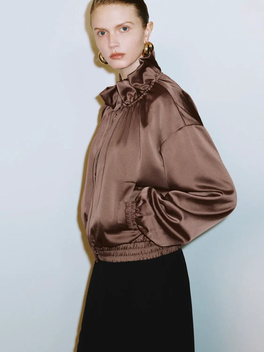 Ruffled Collar Jackets – URBAN REVIVO