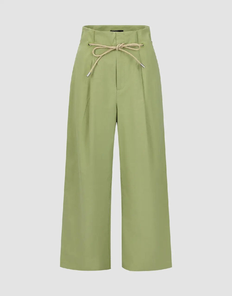 Wide-Leg Pants With Rope – URBAN REVIVO
