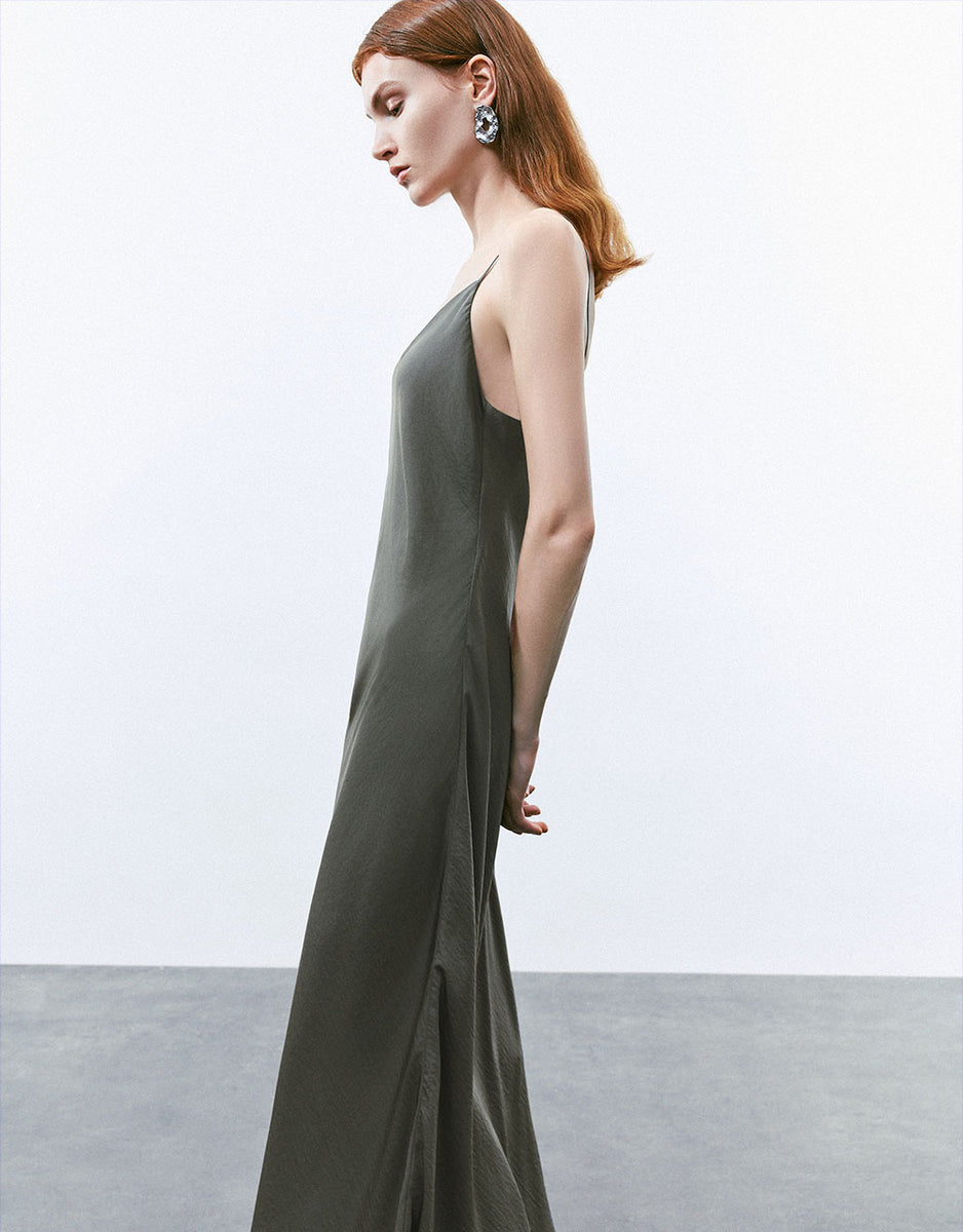 V-Neck A-Line Cami Dress – URBAN REVIVO