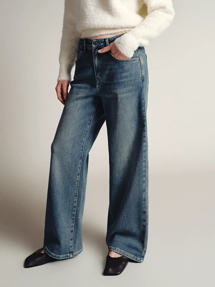 Gradient Wide Leg Jeans – URBAN REVIVO