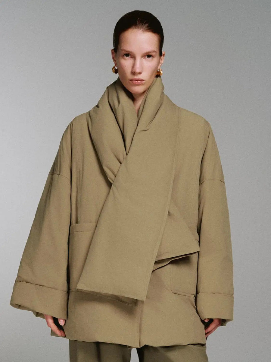 Scarf Neck Puffer Down Jackets – URBAN REVIVO
