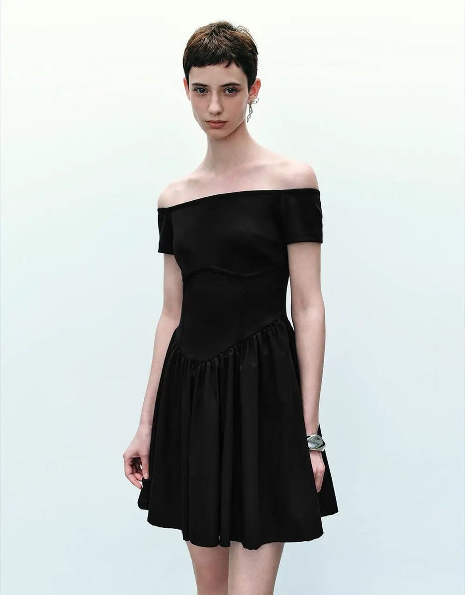 Off-Shoulder Skinny Dress – URBAN REVIVO