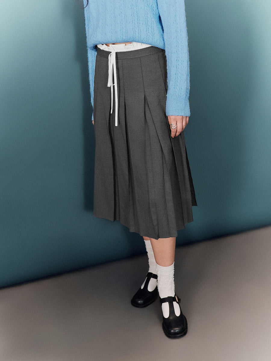 Pleated A-Line Skirts – URBAN REVIVO