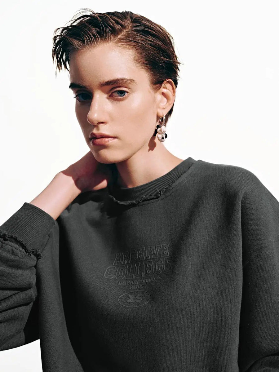 Sudaderas estampadas con mangas abullonadas – URBAN REVIVO